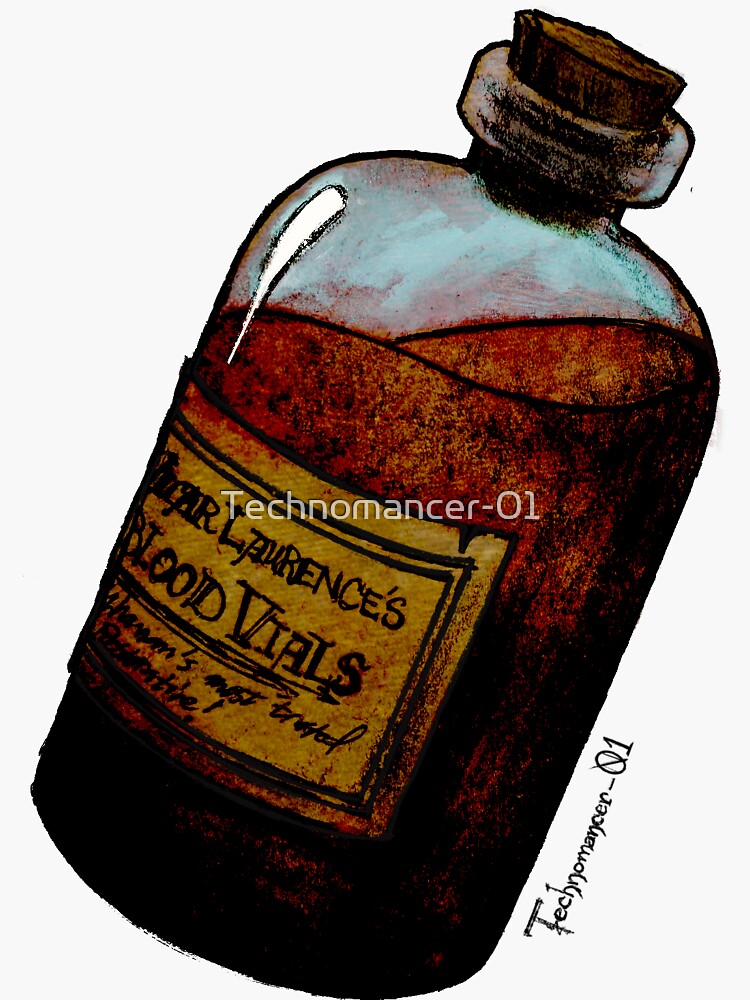 "Bloodborne Vials III - Unaltered" Sticker for Sale by Technomancer-01 ...