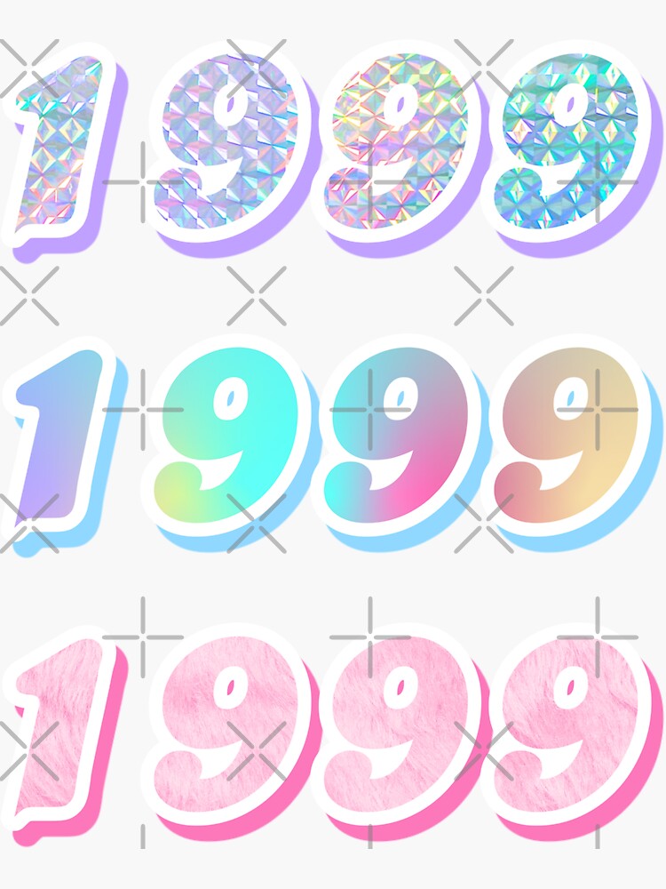 "1999 aesthetic pack" Sticker for Sale by hgrasel | Redbubble