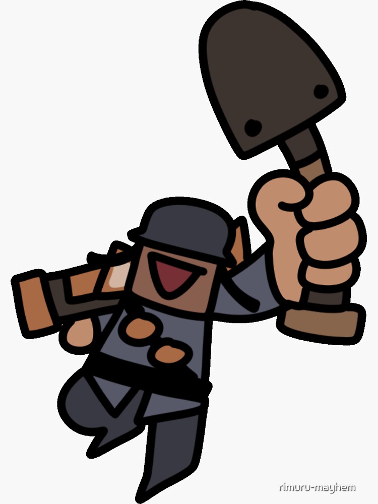 "the trolldier " Sticker for Sale by rimuru-mayhem | Redbubble