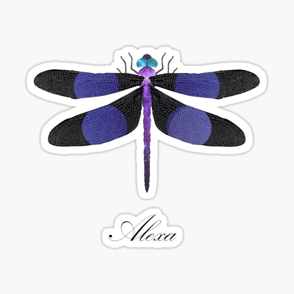 "Dragonfly Alexa" Sticker for Sale by TheKERB | Redbubble