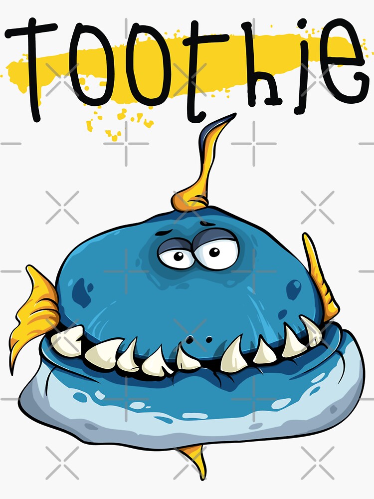 "Toothie" Sticker for Sale by francis-7380 | Redbubble