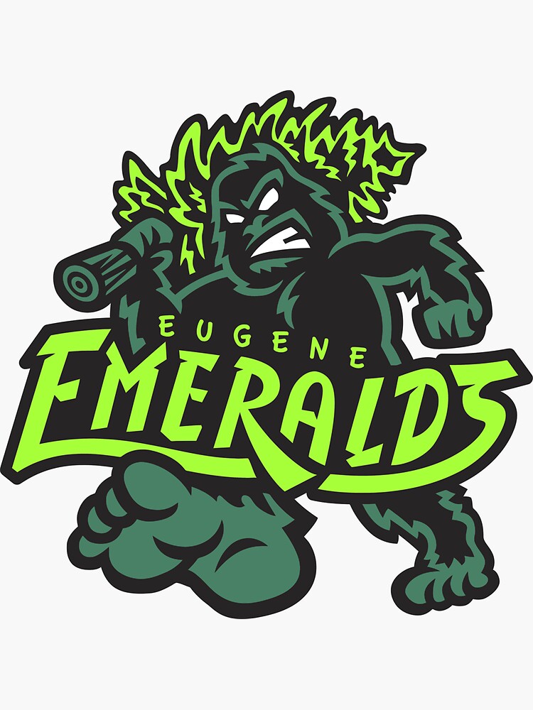 "The Eugene-Emeralds Logo" Sticker for Sale by hynixlab | Redbubble