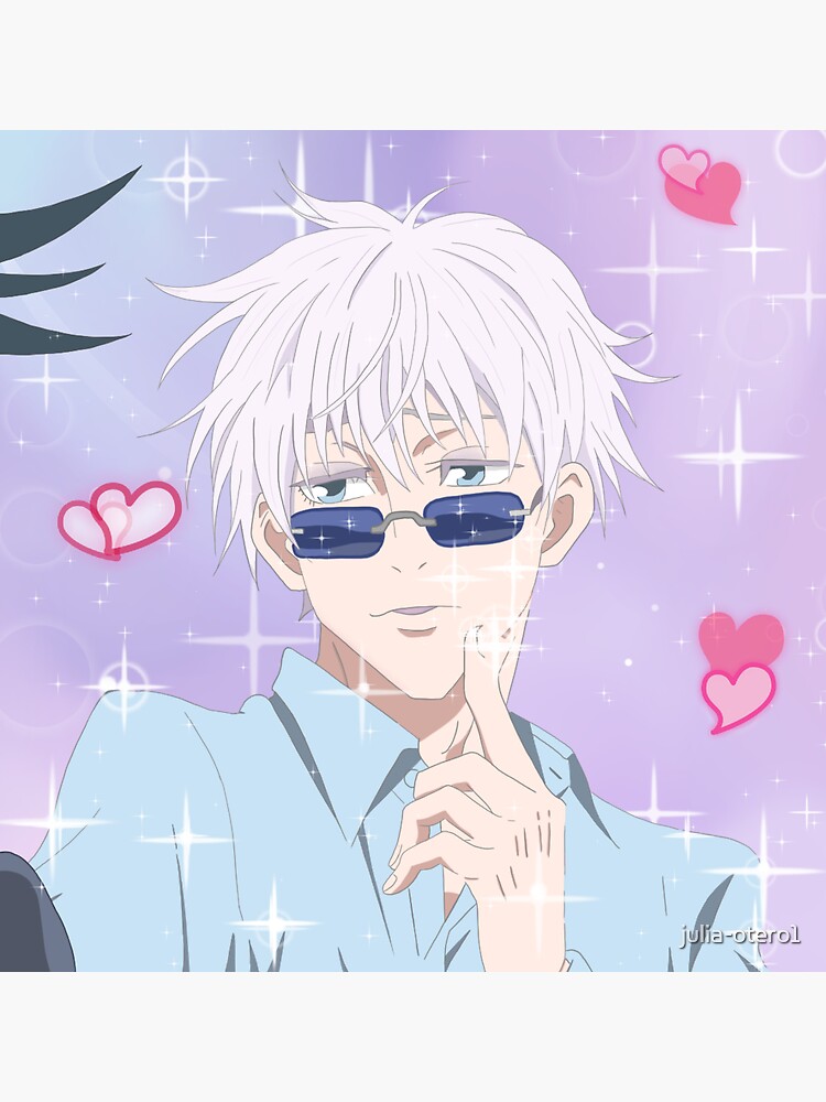 "Satoru Gojo hearts" Sticker for Sale by julia-otero1 | Redbubble