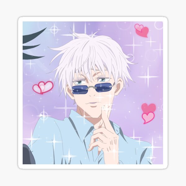 "Satoru Gojo hearts" Sticker for Sale by julia-otero1 | Redbubble