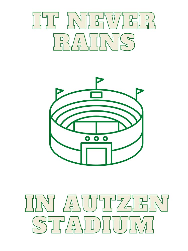"It never rains in autzen stadium " Sticker for Sale by bbbrick | Redbubble