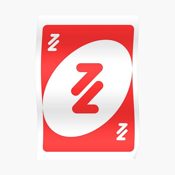 "UNO Reverse Card Red Ultimate Minimalist Sticker" Poster for Sale by ...