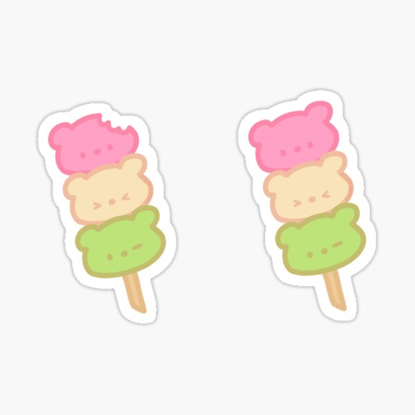 "bear dango" Sticker for Sale by yoongispenpal | Redbubble