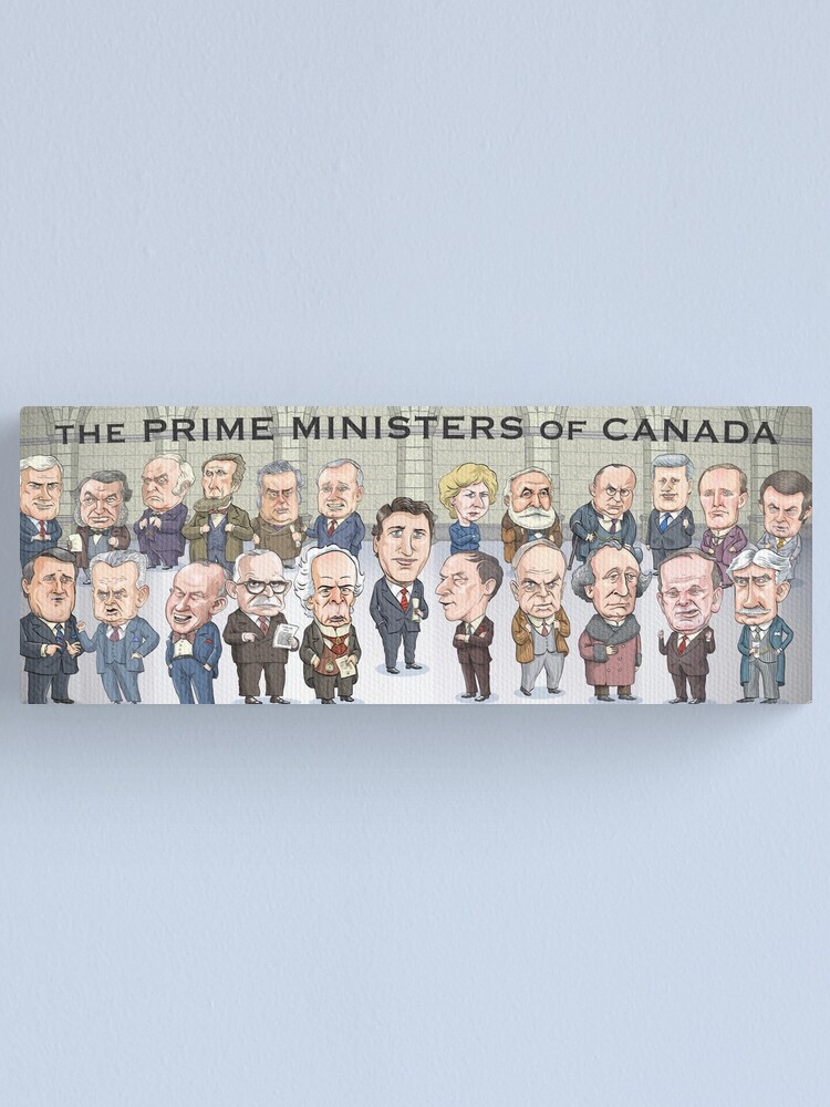 "Canada's Prime Ministers" Canvas Print by MacKaycartoons | Redbubble