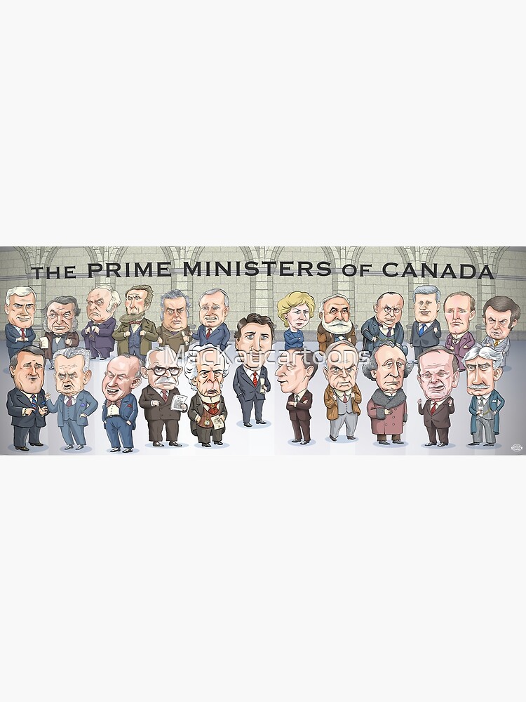 "Canada's Prime Ministers" Canvas Print by MacKaycartoons | Redbubble