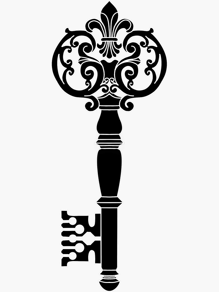 "Antique key" Sticker for Sale by Simen Steina | Redbubble