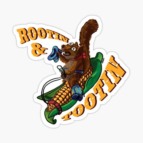 "Rootin & Tootin" Sticker for Sale by bwillard826 | Redbubble