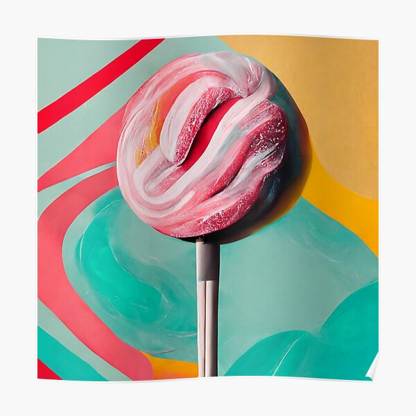"Lollipop Modern Art" Poster for Sale by Missiieey | Redbubble