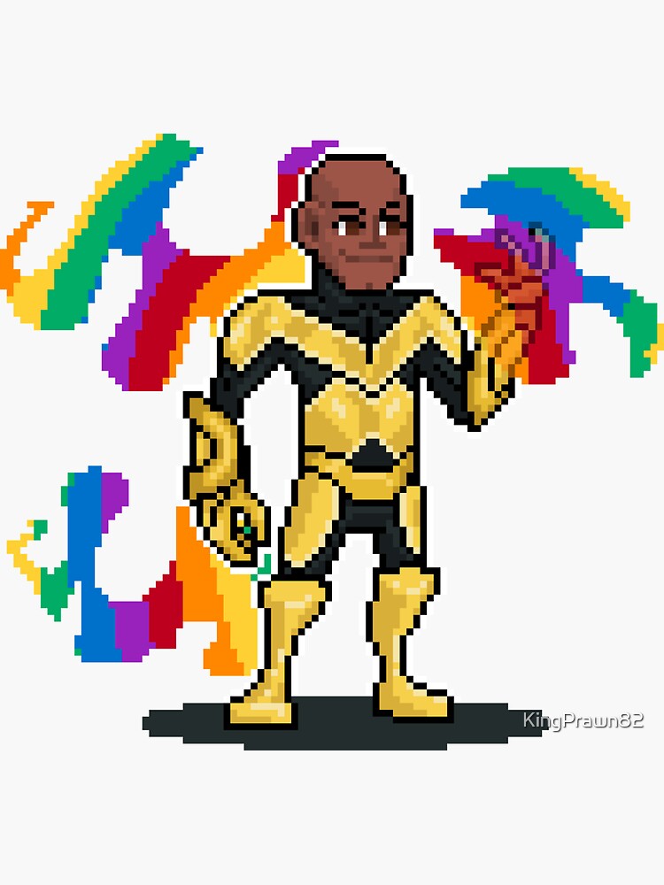 "Synch Pixel Sprite" Sticker for Sale by KingPrawn82 | Redbubble