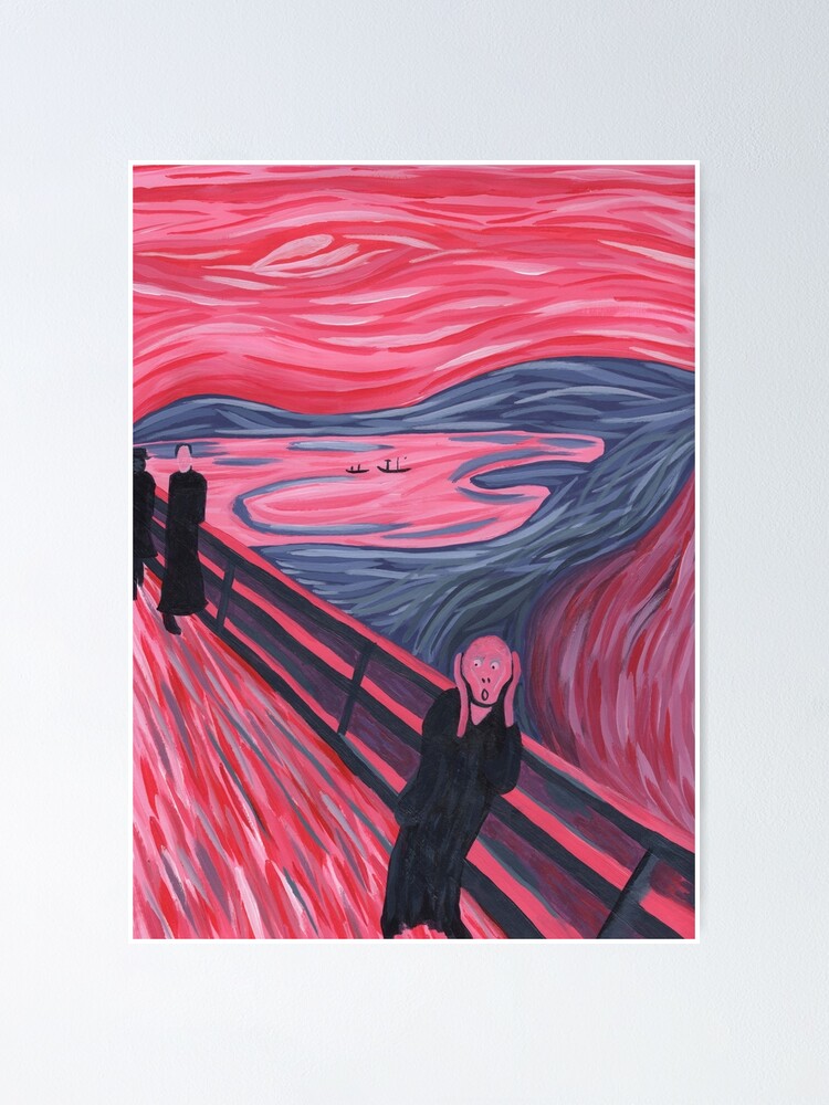 "The Pink Scream" Poster for Sale by annie1617 | Redbubble