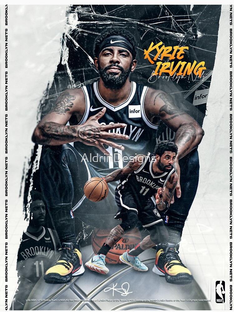"Kyrie Irving Digital Art" T-shirt for Sale by AldrinDesigns | Redbubble | basketball t-shirts ...