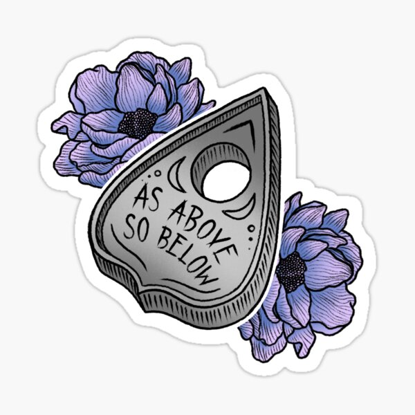 "As Above So Below" Sticker for Sale by piercethekellyn | Redbubble