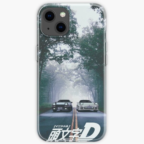 "White Mazda RX7 and white Toyota AE86 - Traditional artwork" iPhone ...