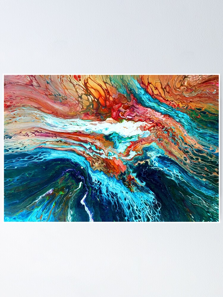 "Water of nature colour" Poster for Sale by vawnbillionaire | Redbubble