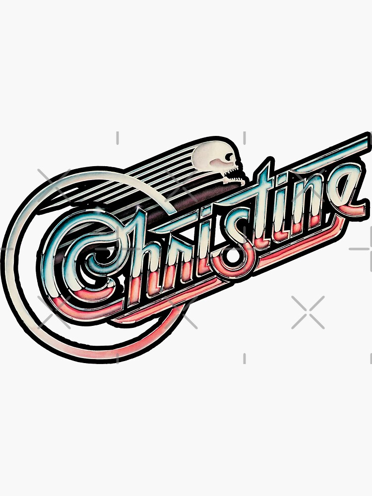 "Christine" Sticker for Sale by PixelBuilder | Redbubble