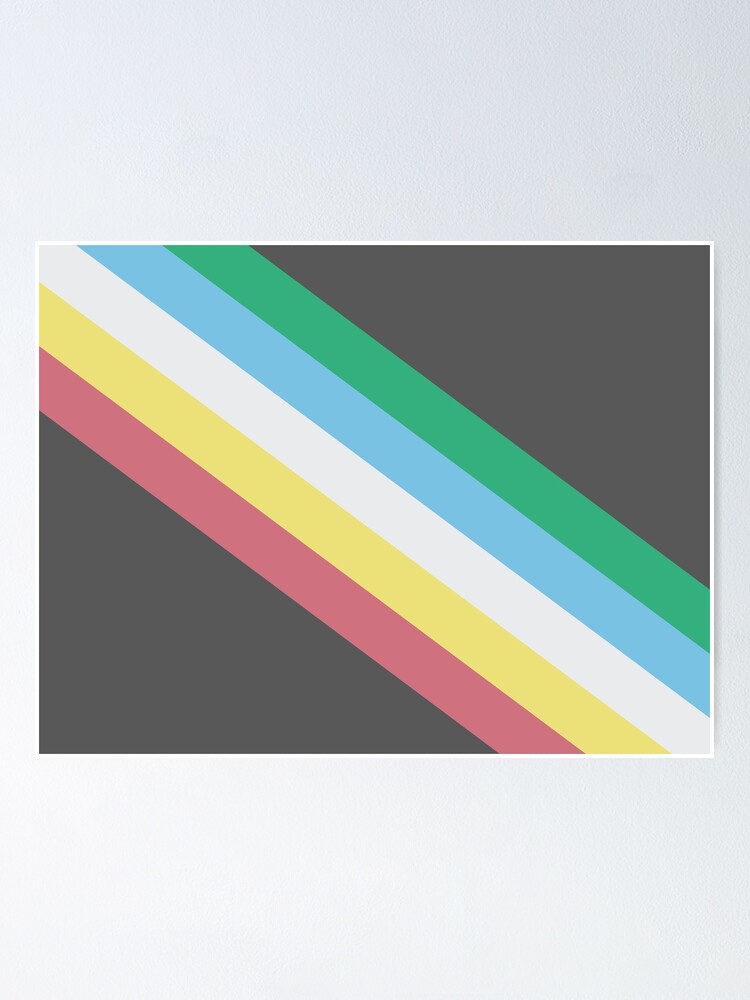 "Disability Pride Flag Muted" Poster for Sale by Jayiscool71 | Redbubble