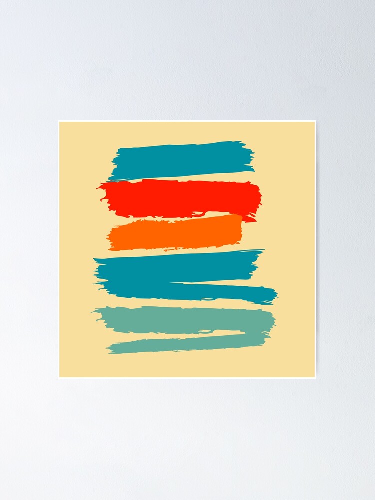 "retro color" Poster for Sale by PurpleRange | Redbubble