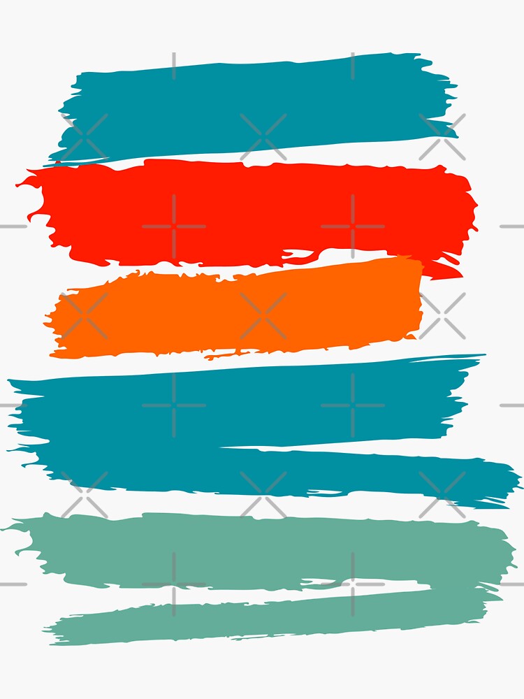 "retro color" Sticker for Sale by PurpleRange | Redbubble