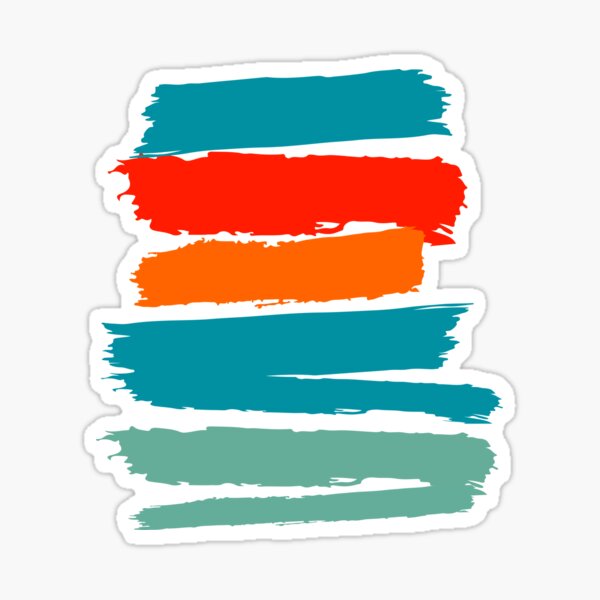 "retro color" Sticker for Sale by PurpleRange | Redbubble