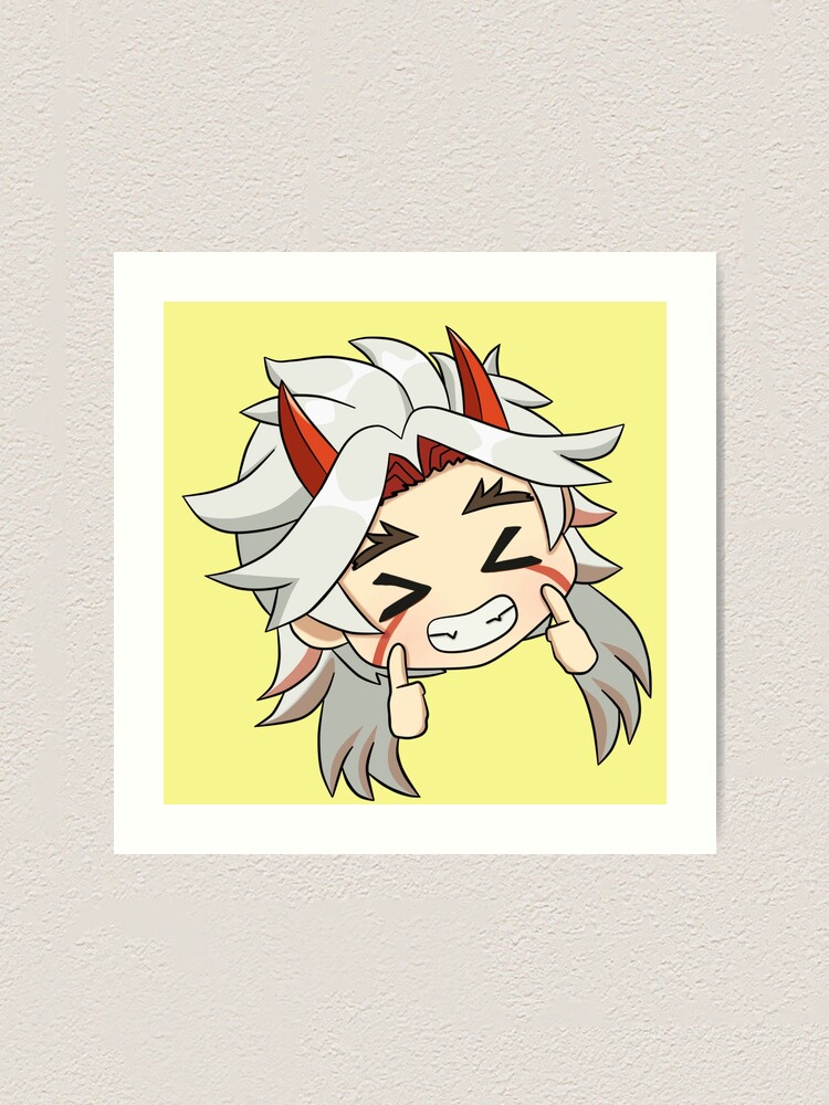 "Chibi Arataki Itto Head" Art Print for Sale by Hyacinth01 | Redbubble