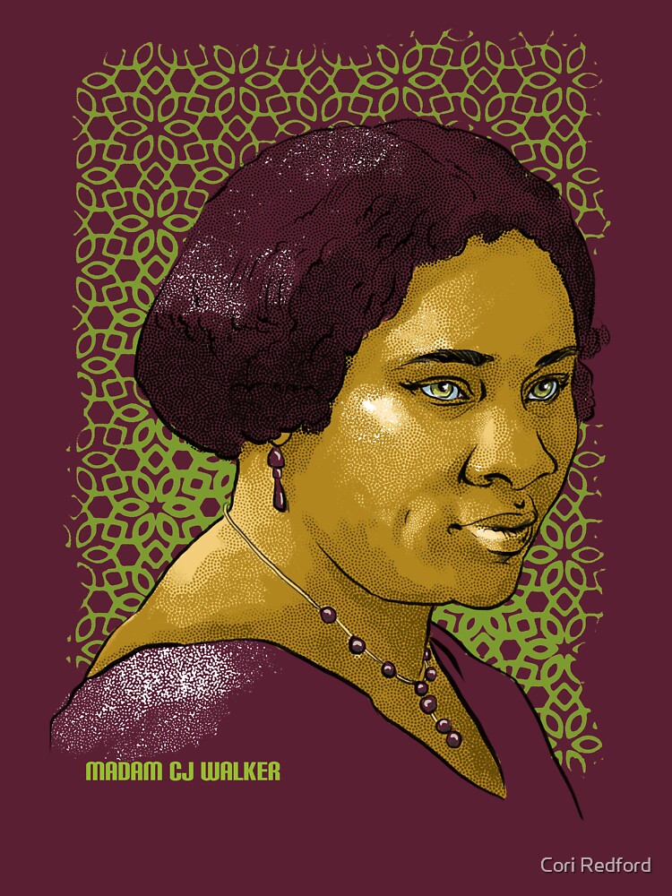 "Madam CJ Walker aka Sarah Breedlove " T-shirt for Sale by coriredford ...