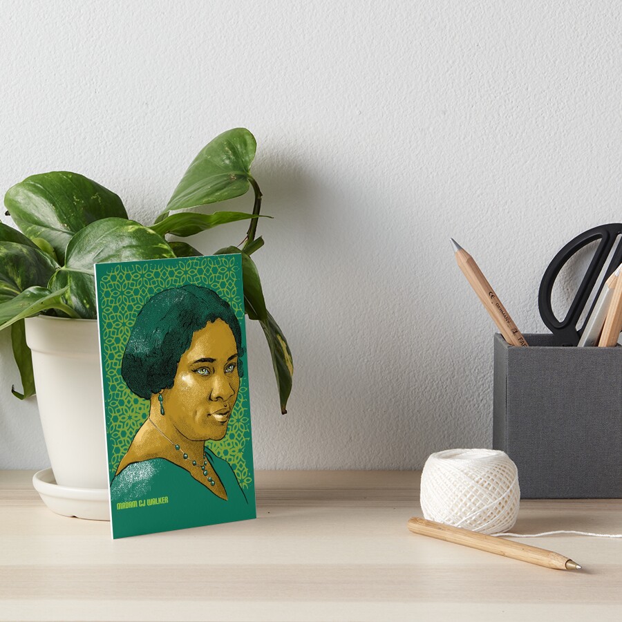 "Madam CJ Walker aka Sarah Breedlove " Art Board Print for Sale by ...