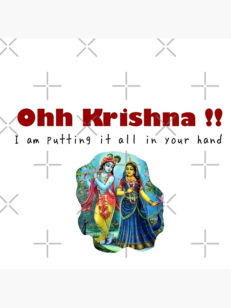 "Krishna| Krishna Quote | Iskcon" Poster for Sale by Krishnavi | Redbubble