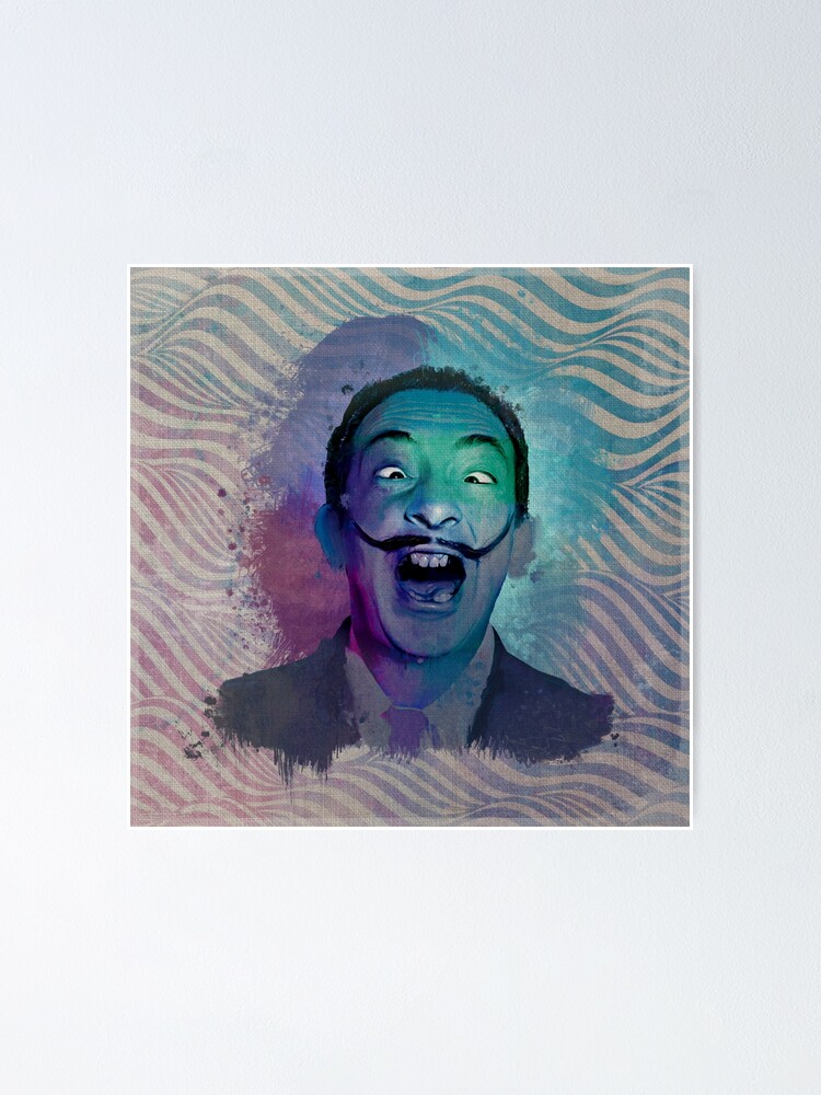 "Salvador Dali- Famous Artist Portraits " Poster for Sale by ...