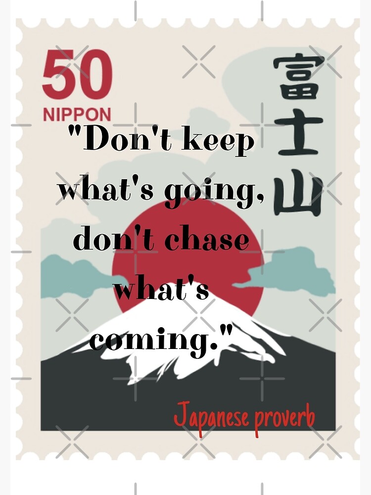 "Japanese proverbs" Poster for Sale by Muma-design | Redbubble