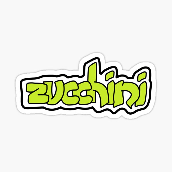 "zucchini" Sticker for Sale by lolmamma | Redbubble