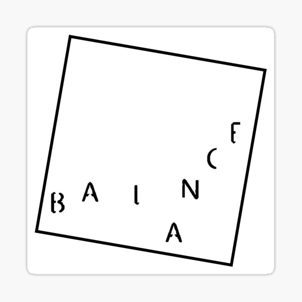 "Work-life balance" Sticker for Sale by MADDAHI | Redbubble