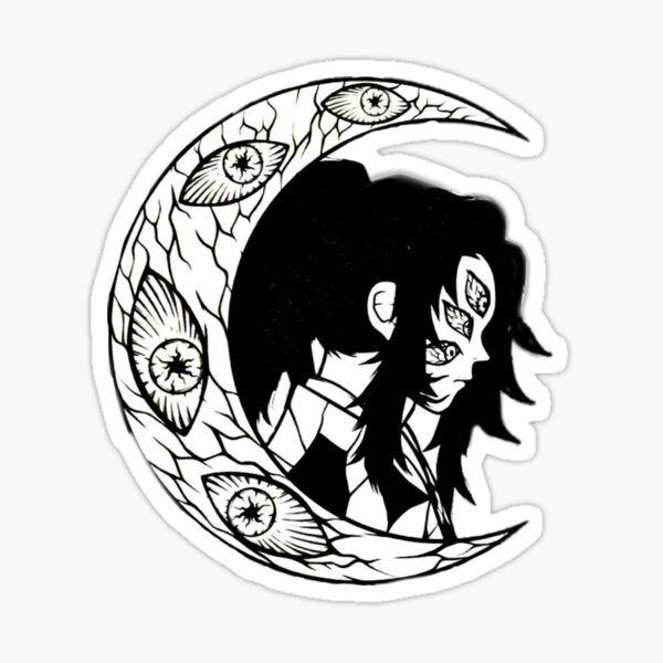 "demon slayer kokushibo" Sticker for Sale by kahskie | Redbubble