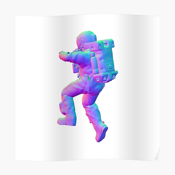 "Astronaut in space sideways , Glitch swag" Poster for Sale by OojArt ...