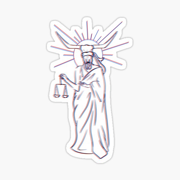 "Justice" Sticker for Sale by frasiersdead | Redbubble