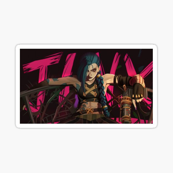 "Lovely Arcane Jinx " Sticker for Sale by flashonalt | Redbubble