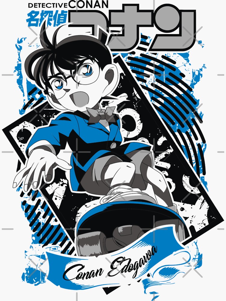 "Conan Detective" Sticker for Sale by Grady Bray | Redbubble