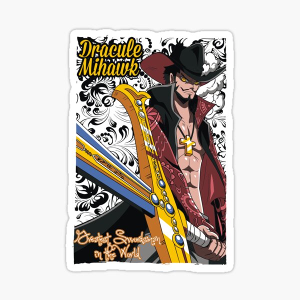 "dracule mihawk" Sticker for Sale by hyreetregen | Redbubble