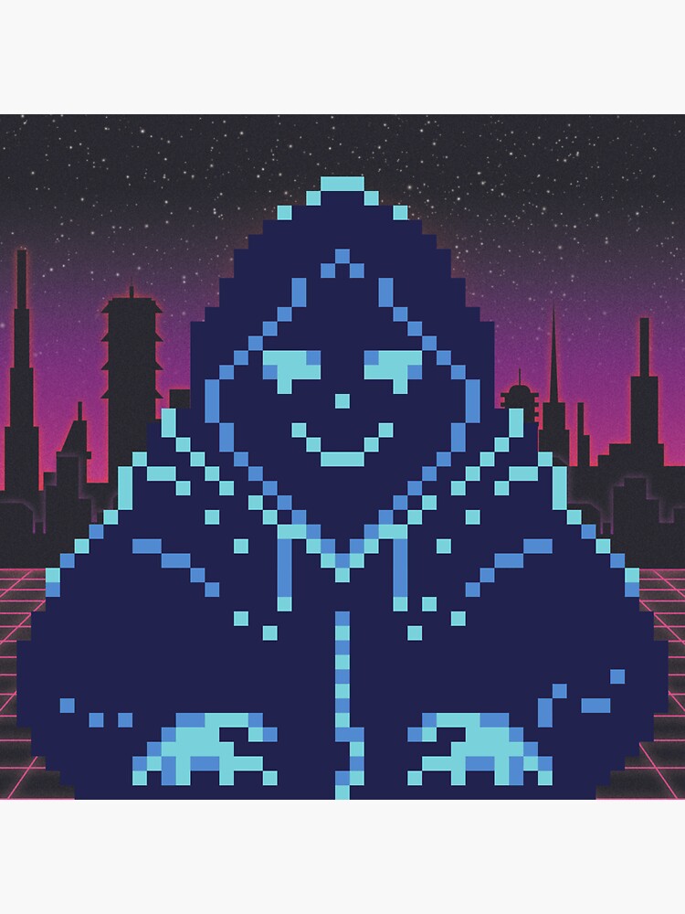 "Pixel Hacker " Sticker for Sale by Wicked-Design | Redbubble