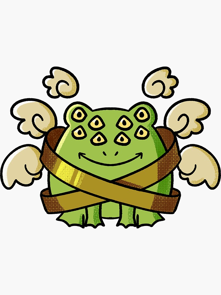 "Angel frog" Sticker for Sale by BethanyGC | Redbubble