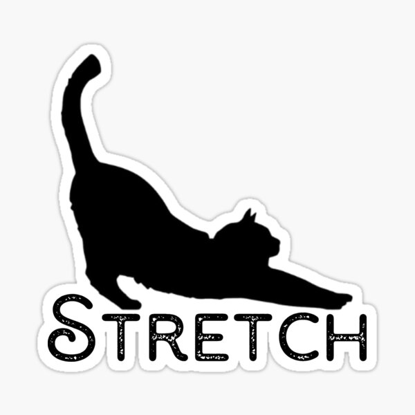 "STRETCH" Sticker for Sale by HUNTEROPO | Redbubble