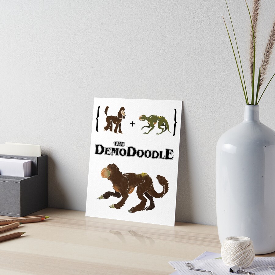 "Stranger things, Demo dog mix with poodle is DemoDoodle " Art Board ...