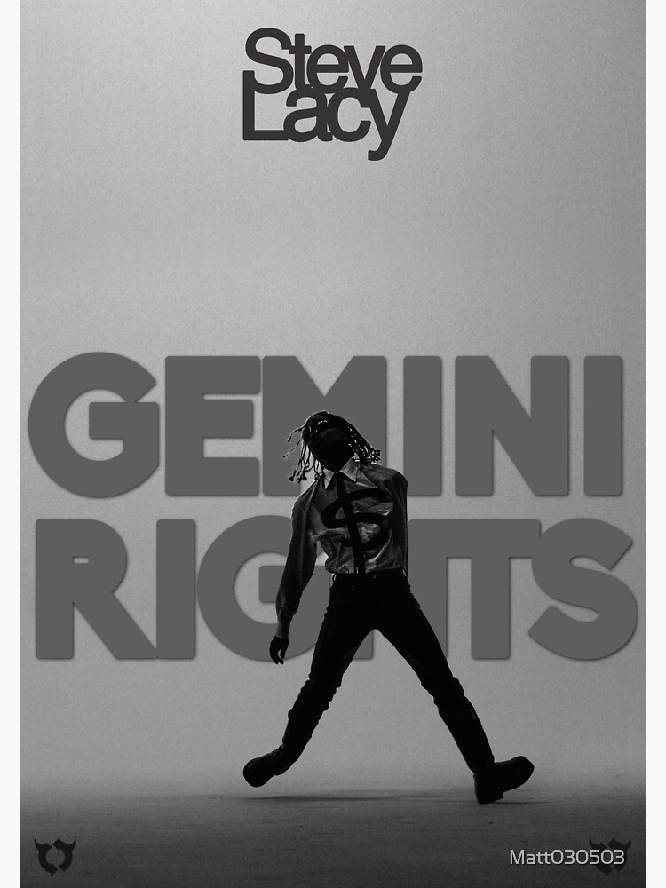 "Steve Lacy, Gemini Rights" Sticker for Sale by Matt030503 | Redbubble