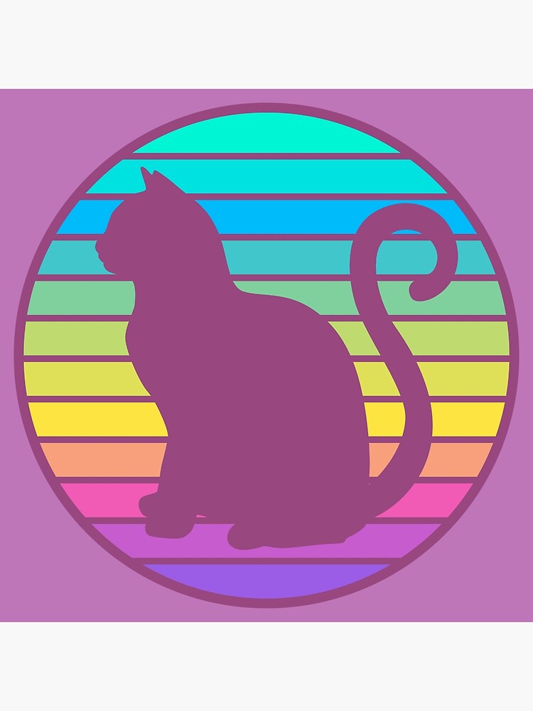 "Rainbow Sherbet Kitty Cat" Poster for Sale by toadsforall | Redbubble