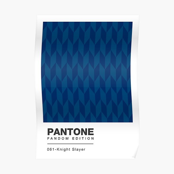 "Pantone Color - Knight Slayer" Poster for Sale by AllisonDawn15 ...