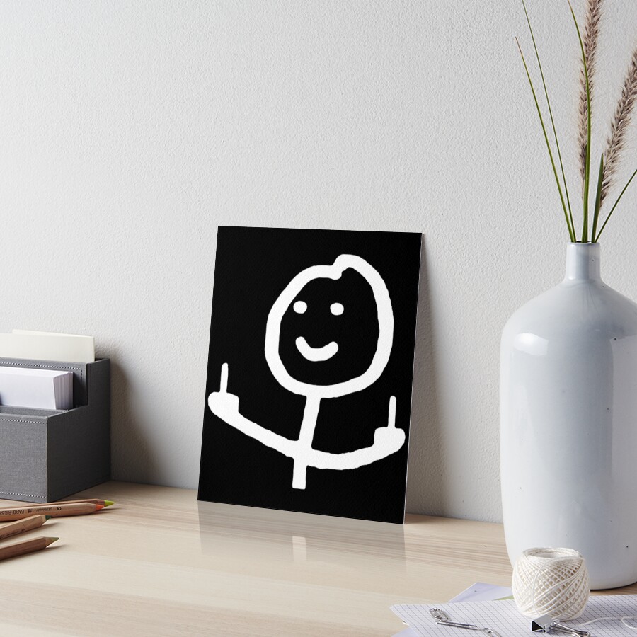 "F**k Middle Finger Troll Meme Face " Art Board Print for Sale by Ted ...