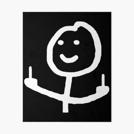 "F**k Middle Finger Troll Meme Face " Art Board Print for Sale by Ted ...